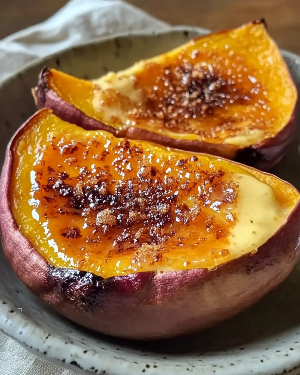 Japanese Sweet Potato Creme Brulee