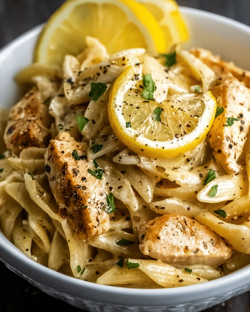 Zesty Lemon Pepper Chicken Pasta